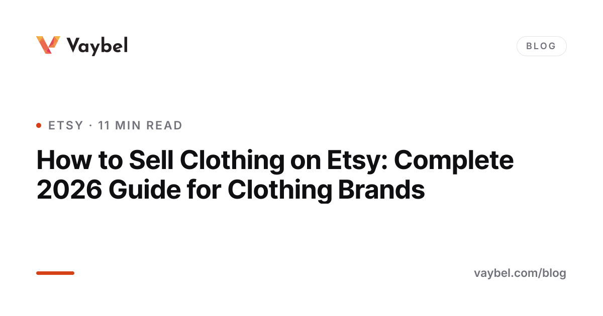 How to Sell Clothing on Etsy: Complete 2026 Guide for Clothing Brands ...